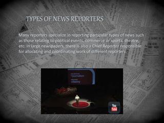 Duties & Career Life of a News Presenter | PPT