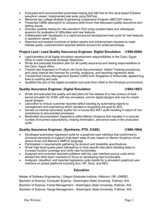 Dan Webster Resume | PDF