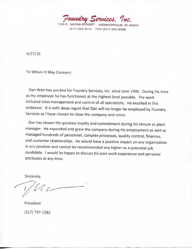 Dan weir letter3 | PDF