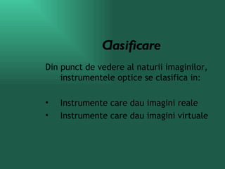 Instrumente optice | PPT