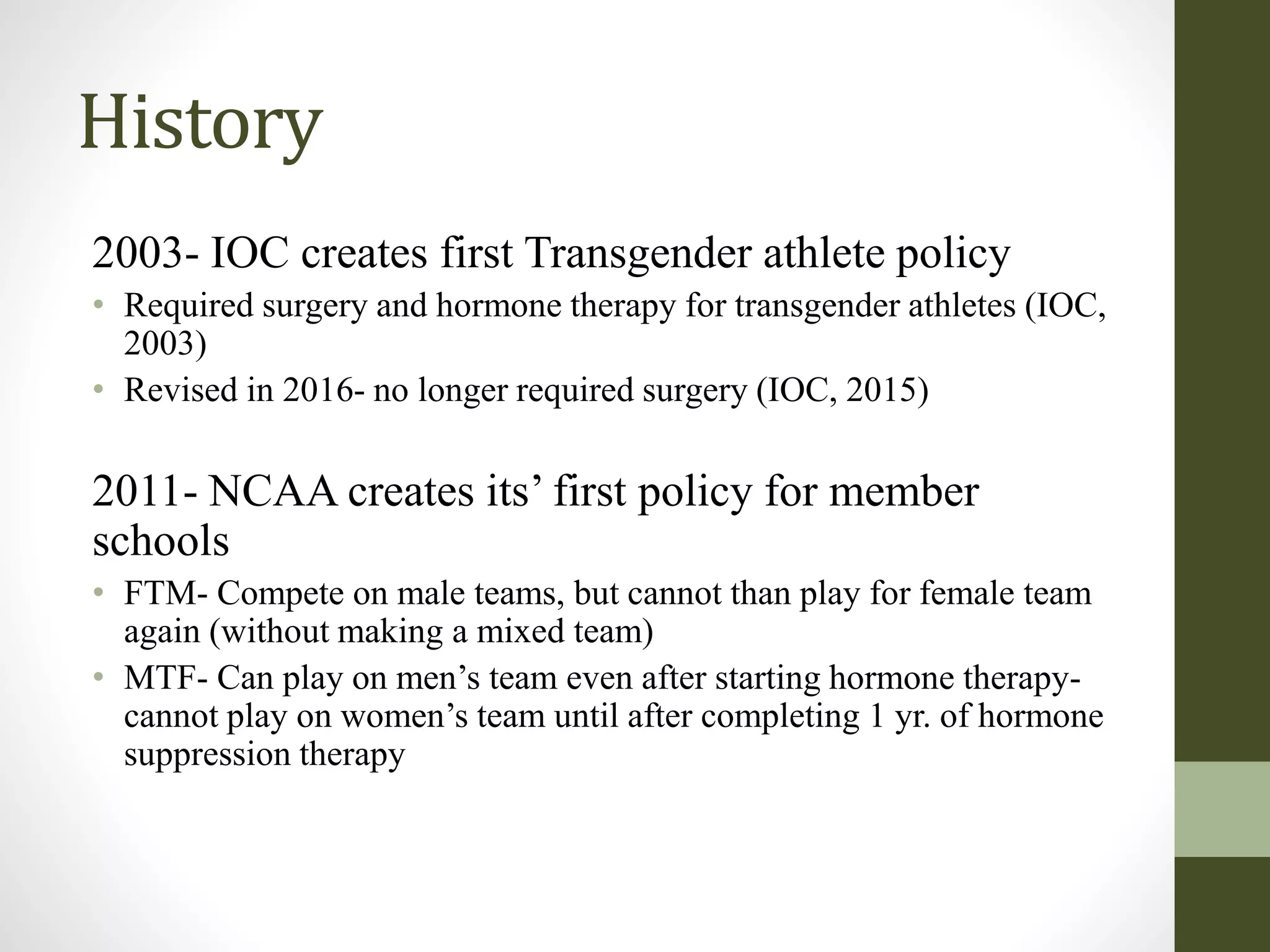 Transgender Athlete Rights | PPTX