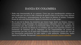 Danzas. | PPTX