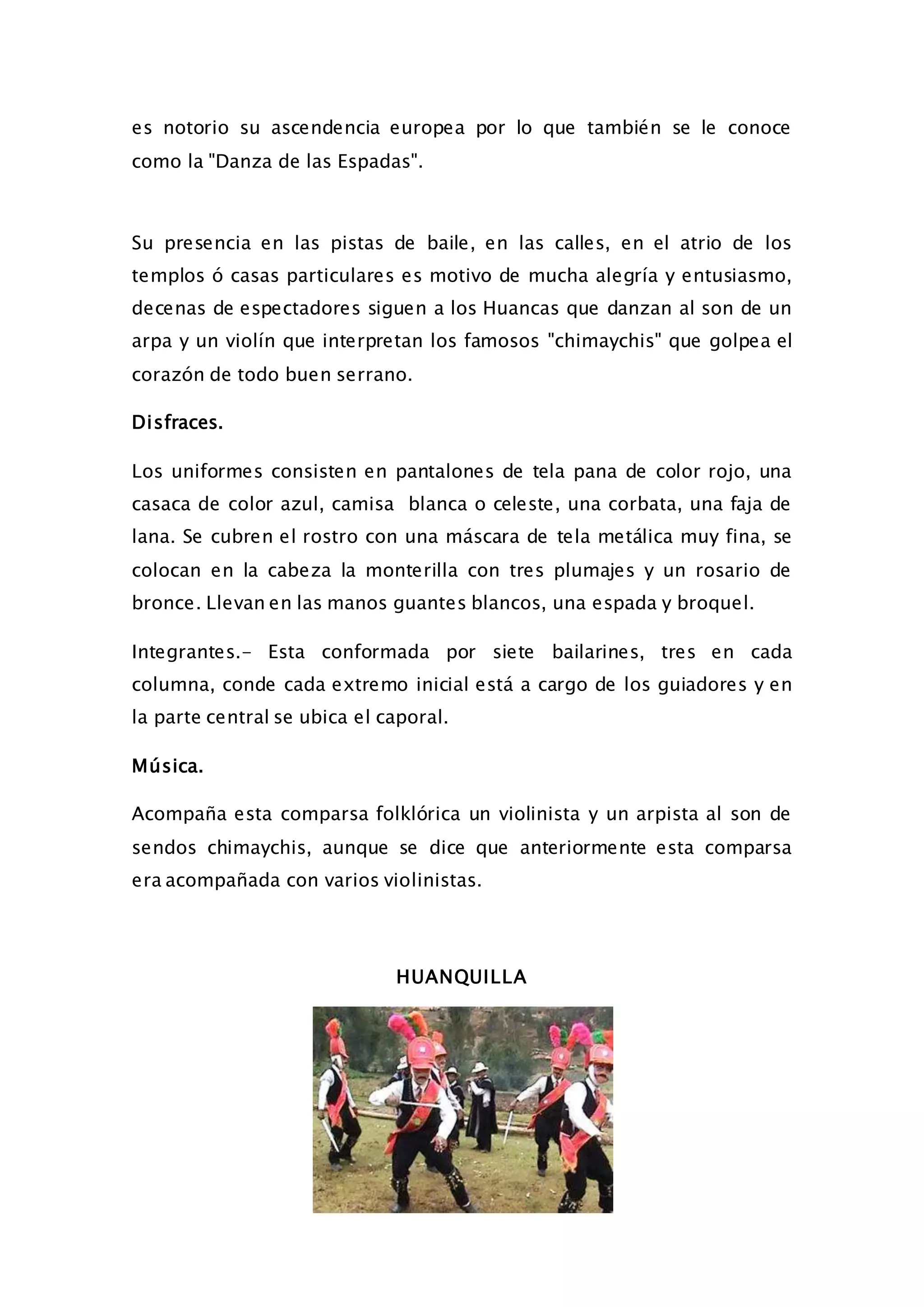 Danzas guerreras peru chunchos de esquilaya | DOCX