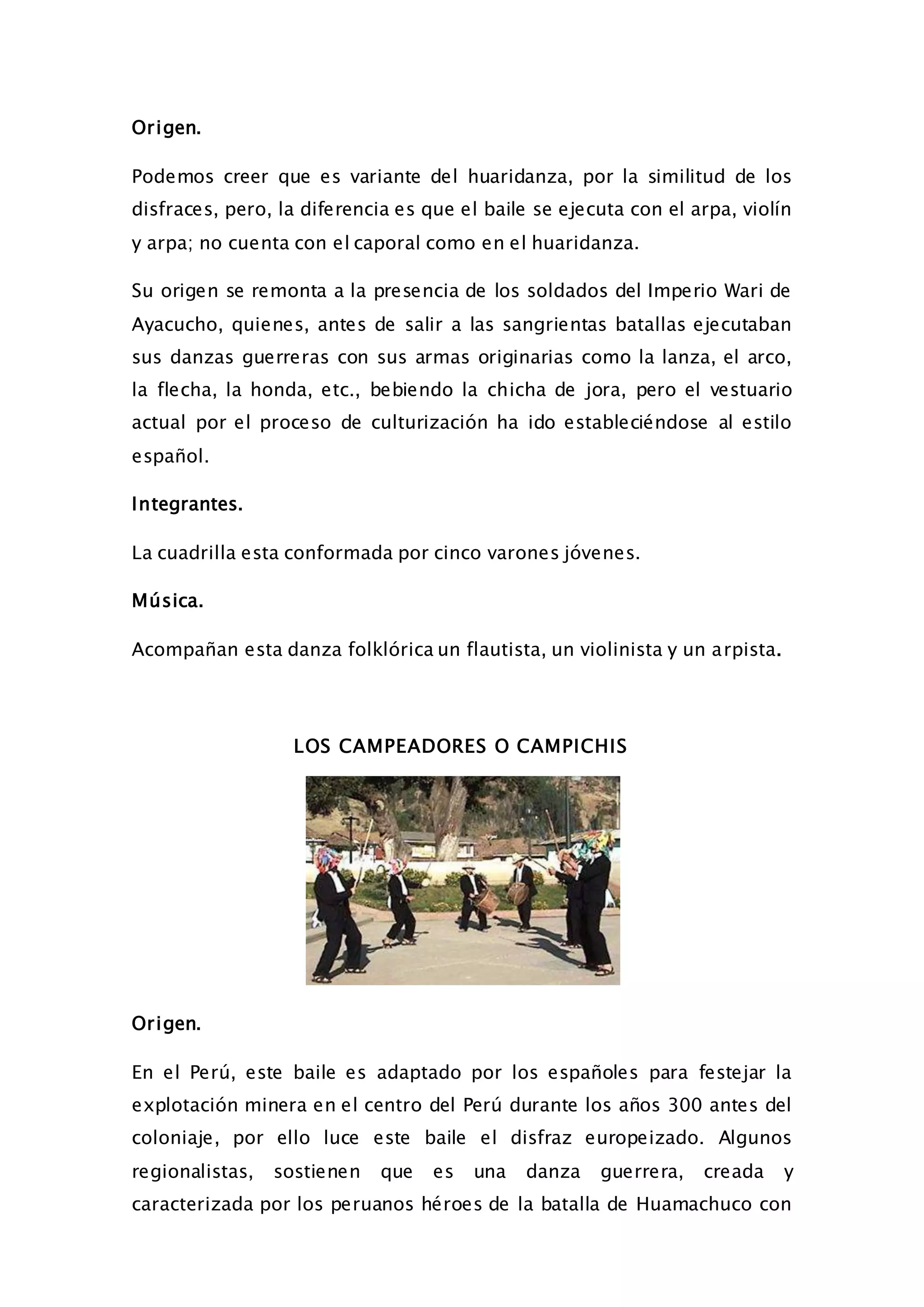 Danzas guerreras peru chunchos de esquilaya | DOCX
