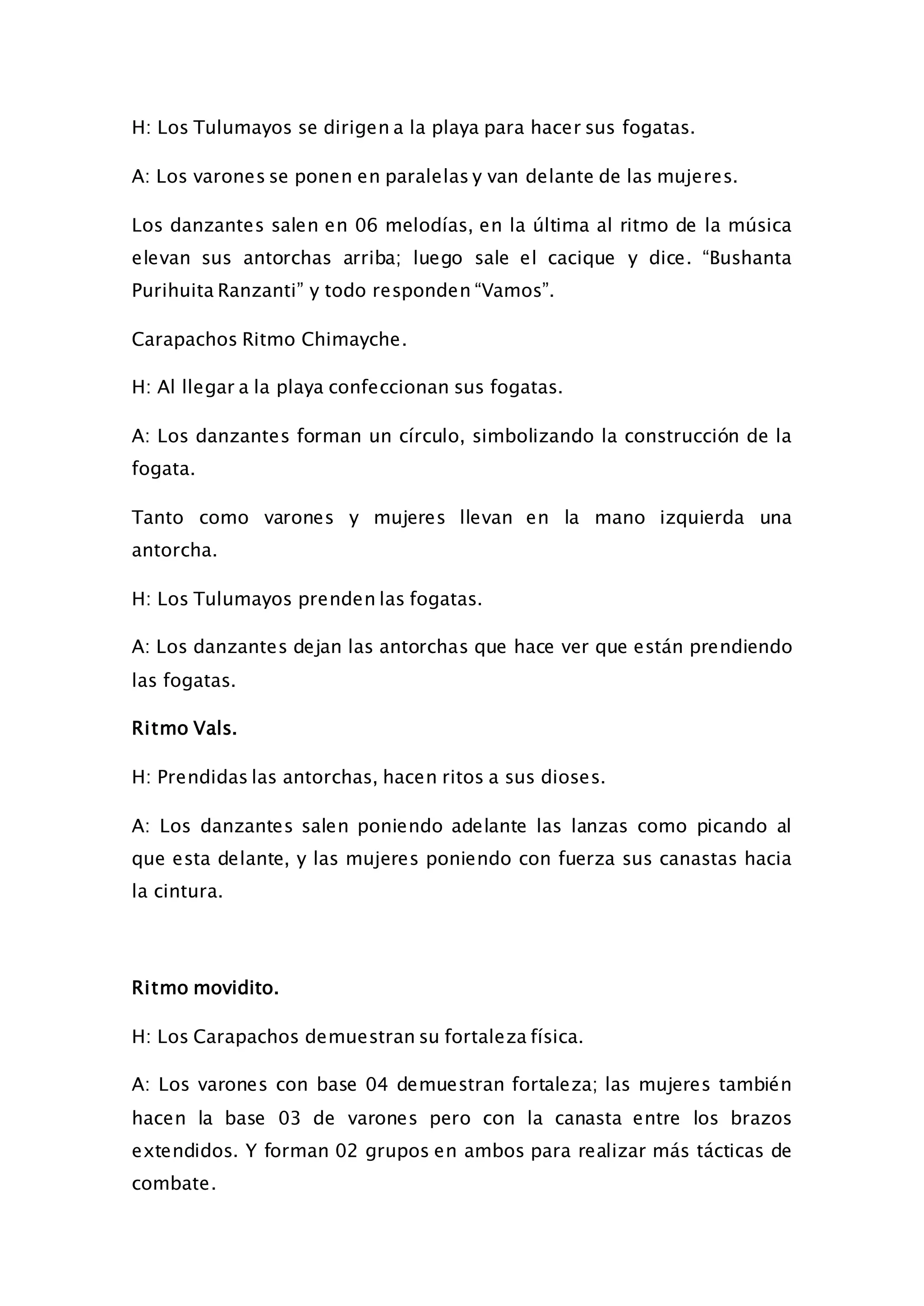 Danzas guerreras peru chunchos de esquilaya | DOCX