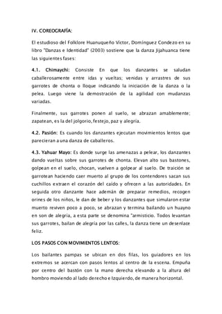 Danzas guerreras peru chunchos de esquilaya | DOCX