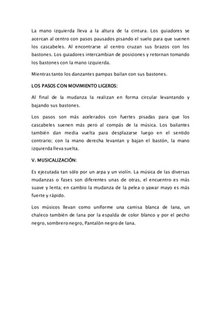 Danzas guerreras peru chunchos de esquilaya | DOCX