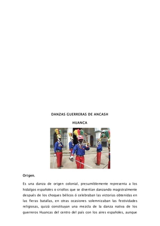 Danzas guerreras peru chunchos de esquilaya | DOCX