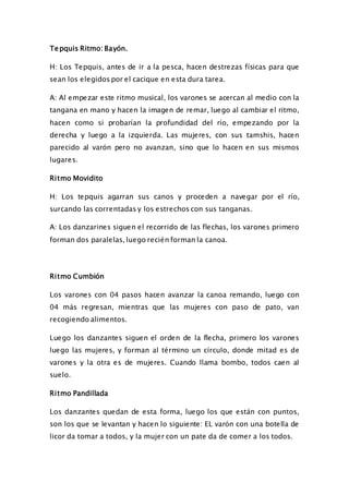 Danzas guerreras peru chunchos de esquilaya | DOCX
