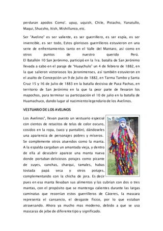 Danzas guerreras peru chunchos de esquilaya | DOCX