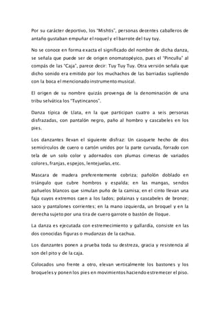 Danzas guerreras peru chunchos de esquilaya | DOCX