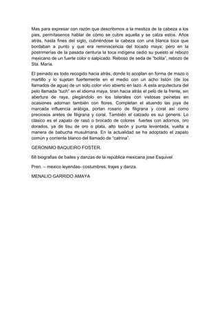 Danzas y bailes mestizos del estado de yucatan | DOCX