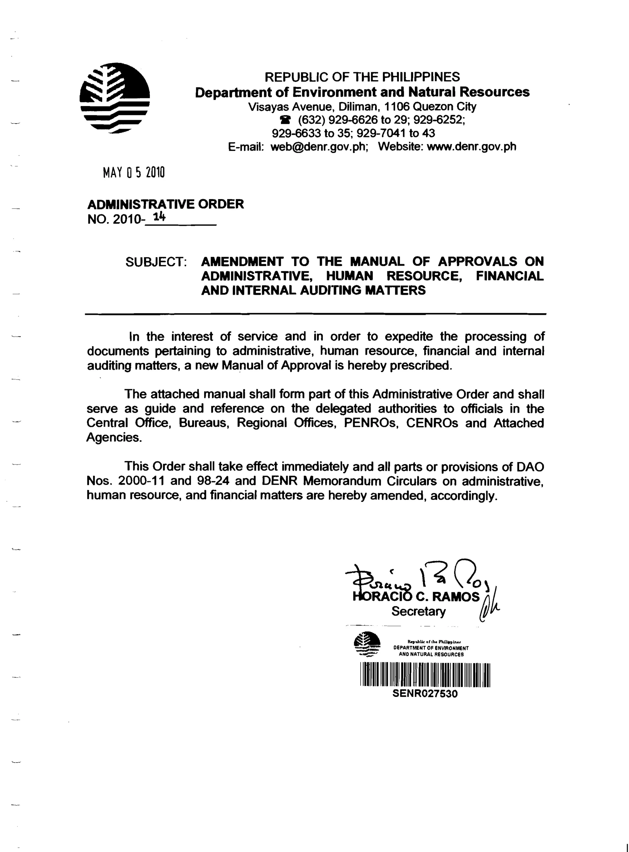 Dao 2010-14 946 manual of approvals | PDF