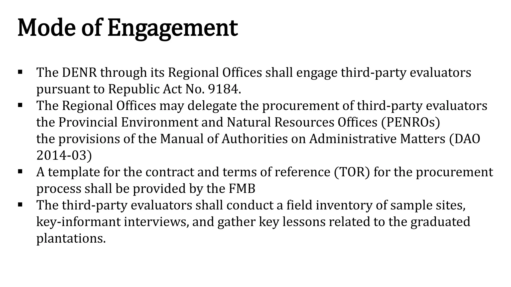 DAO-2023-09.pptx, Guidelines in the Conduct of Inventory and Assessment ...