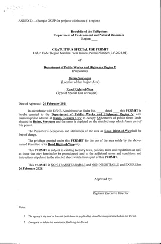 DAO 2022-1.GSUP.pdf Guidelines in granting government agencies ...