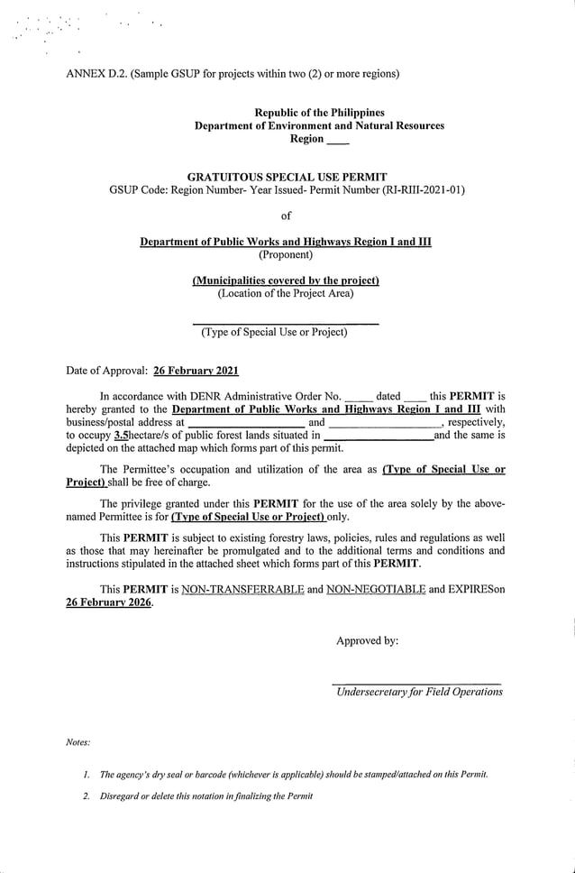 DAO 2022-1.GSUP.pdf Guidelines in granting government agencies ...