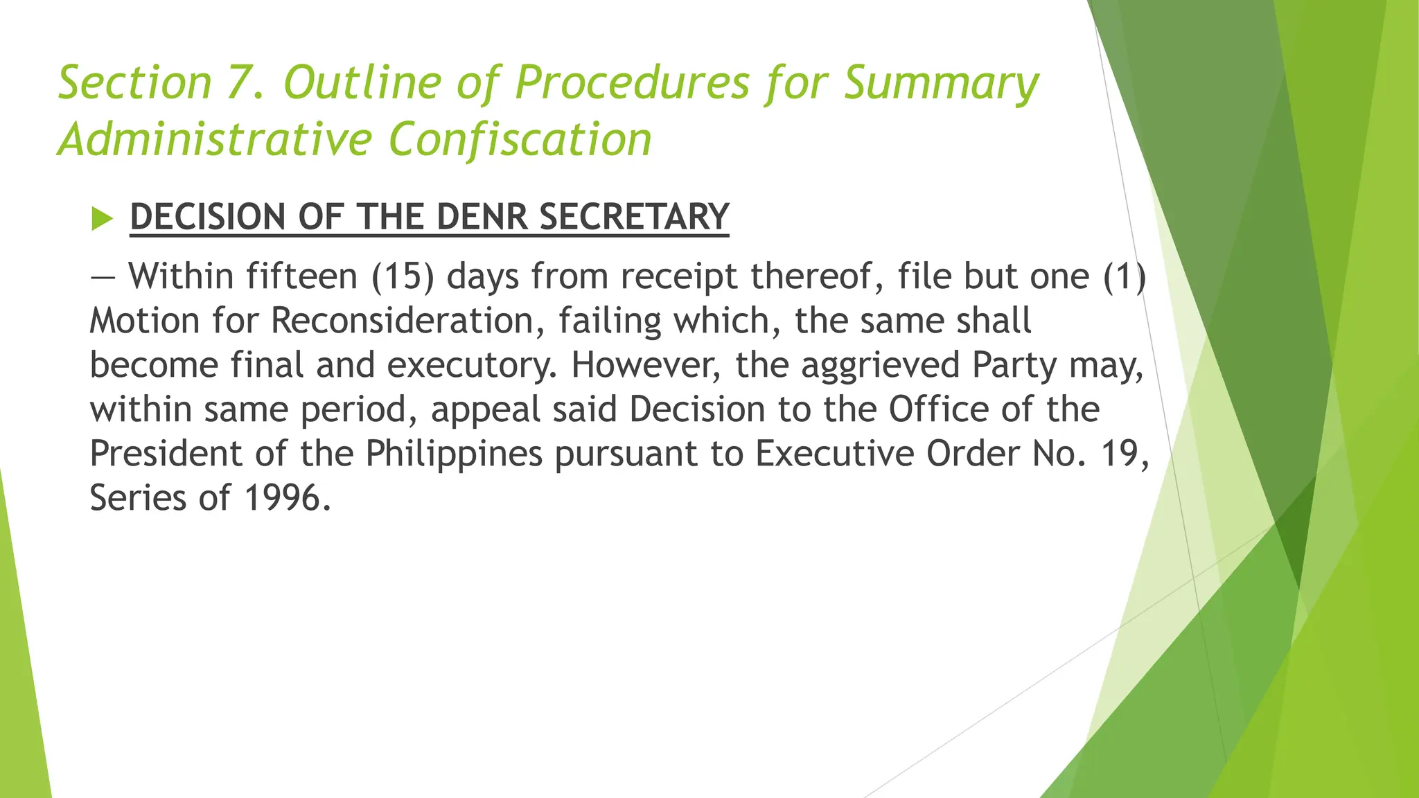 Department order DAO 97-32. powerpoint presentation | PPTX