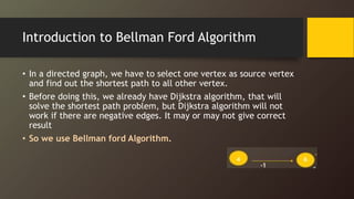 Bellman Ford Algorithm | PPTX