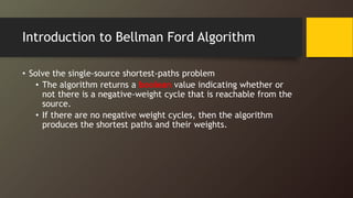 Bellman Ford Algorithm | PPTX