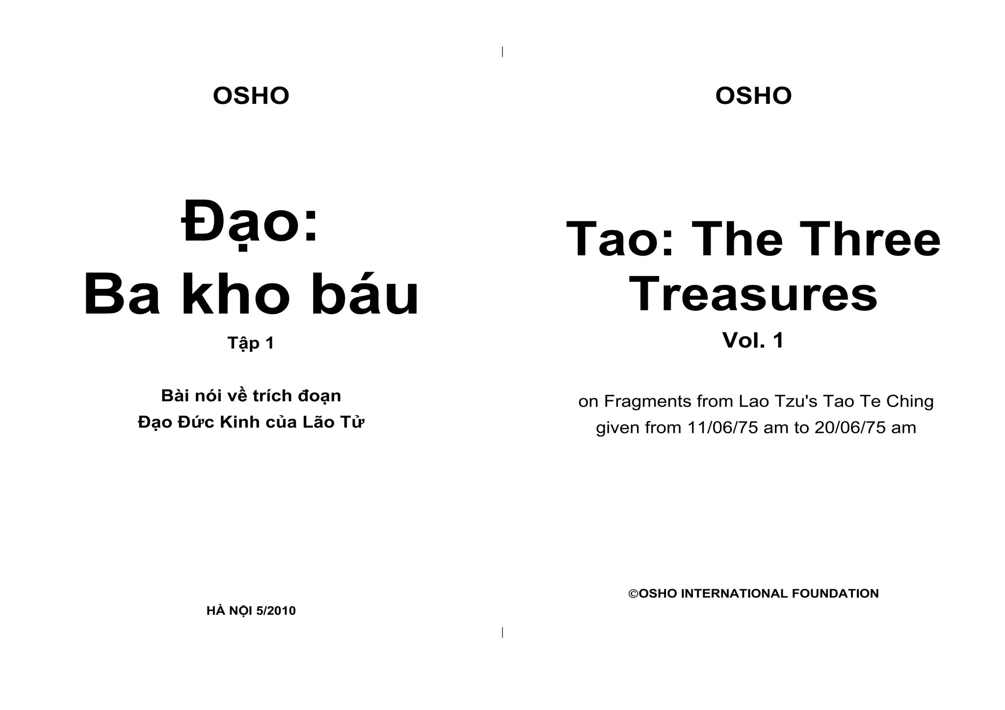 Dao ba kho bau tap 1 - Lao Tu - Osho.pdf