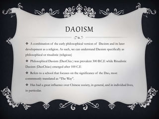 DAOISM-WORLD-RELIGION.powerpoint presentation | PPTX | Buddhism ...