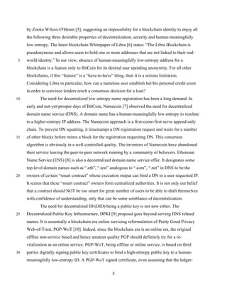 DaoLiName－Decentralized Identity as Public Key | PDF