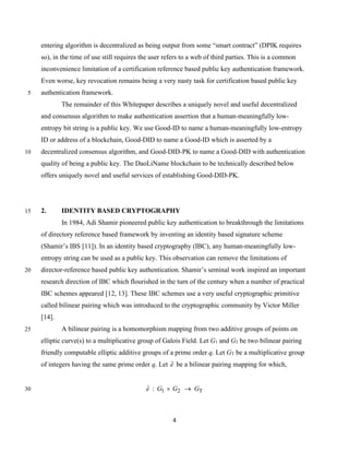 DaoLiName－Decentralized Identity as Public Key | PDF