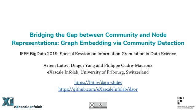 Daor Bridging The Gap Between Community And Node Representations Graph Embedding Via