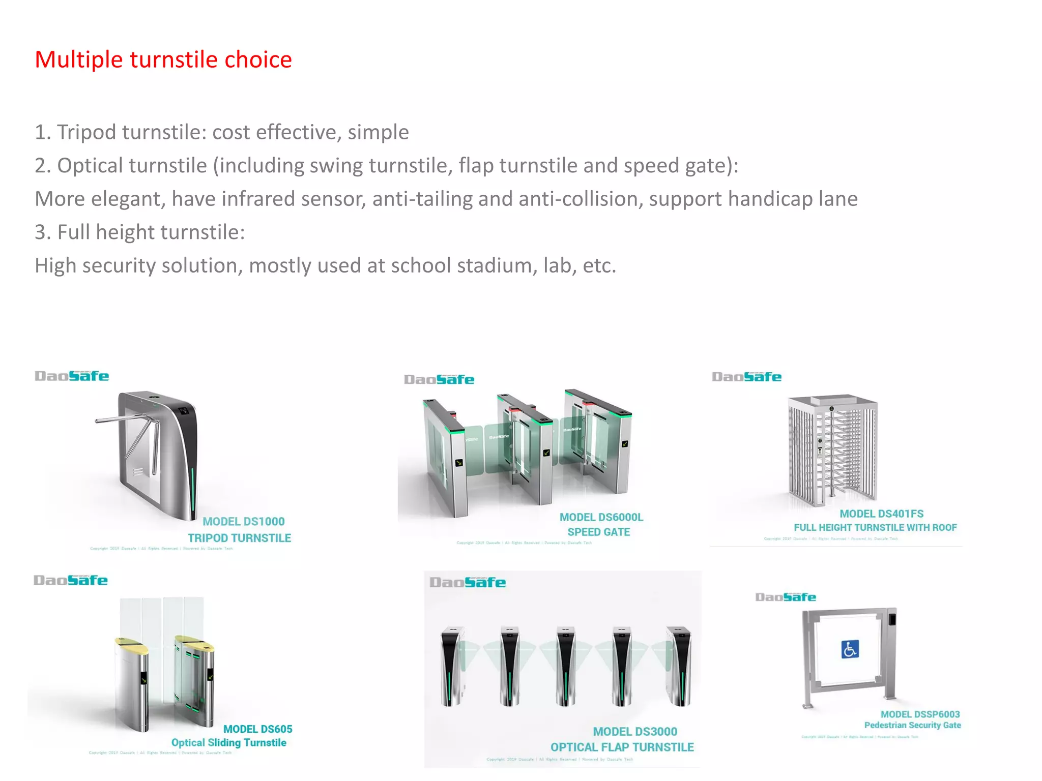 Daosafe turnstile gate solution for university(school) access control ...