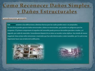 Daños estructurales | PPTX