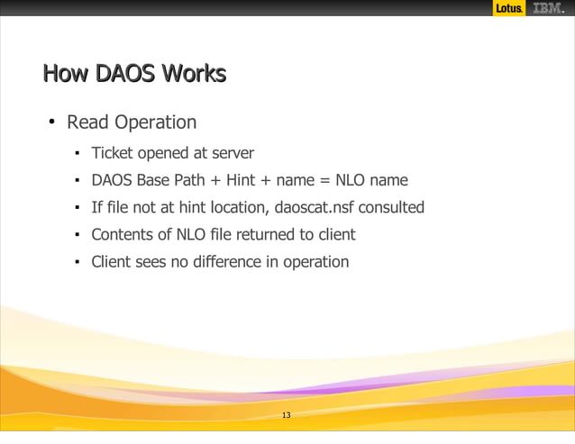 Daos Technical Overview Ne Lotus | PDF | Operating Systems | Computer Software and Applications