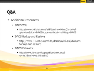 Daos Technical Overview Ne Lotus | PDF | Operating Systems | Computer Software and Applications