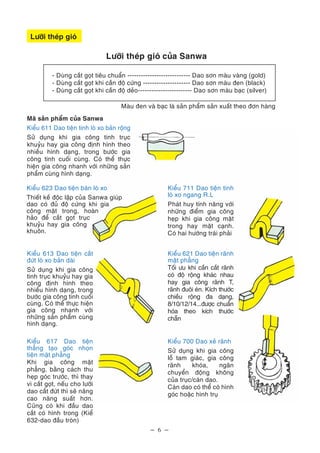Dao tiện - Sanwa Seisakusho catalogue - Vietnamese | PDF