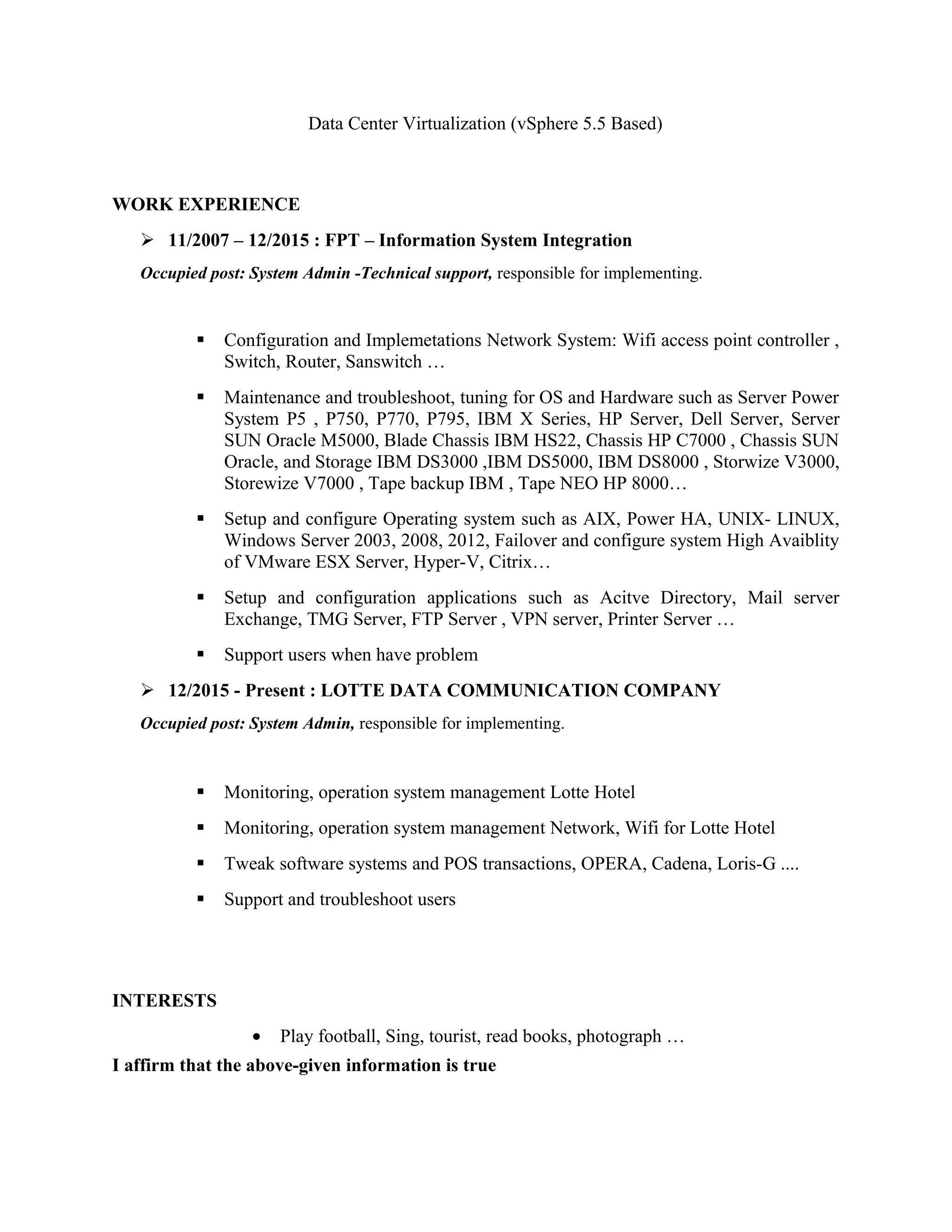 Bac Dao Van - CV | DOC