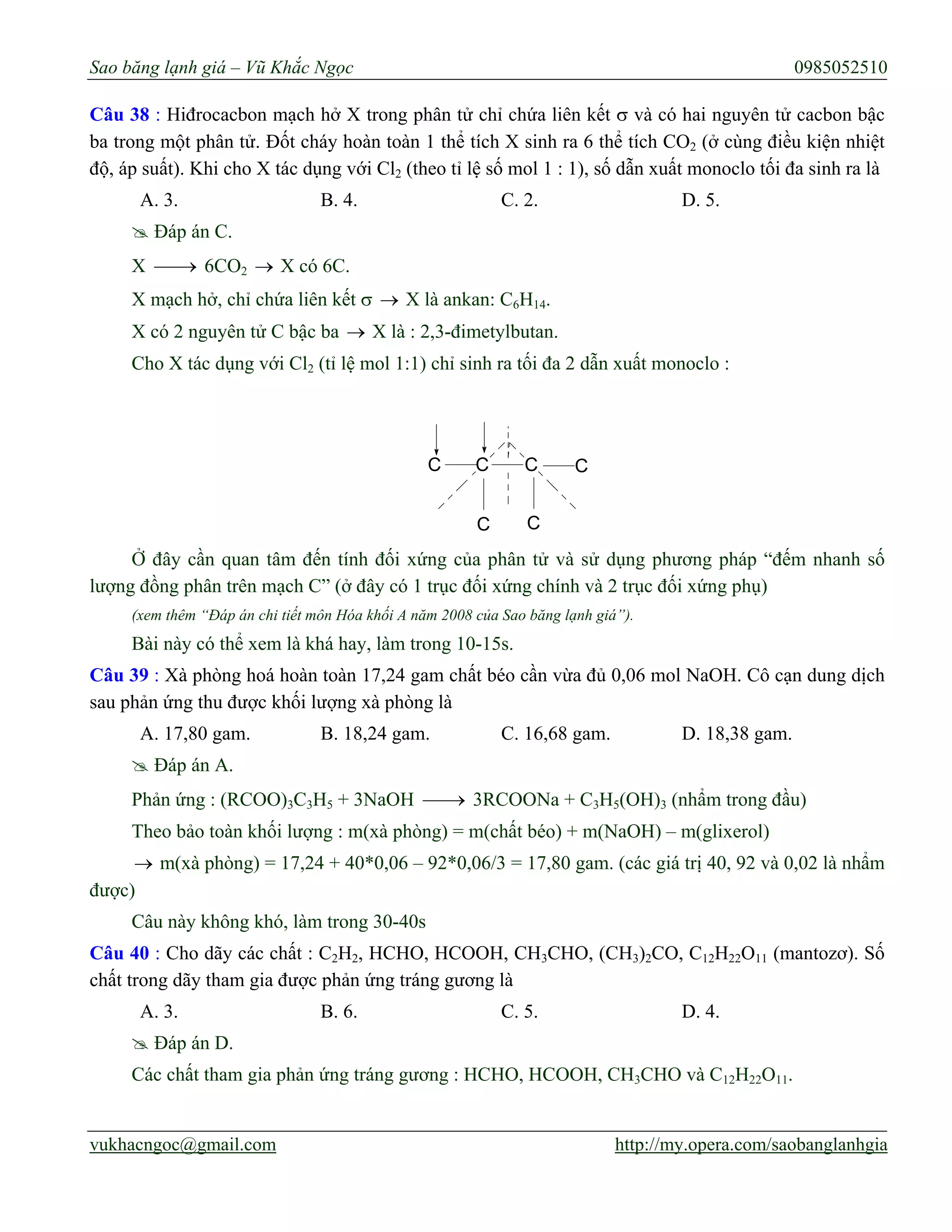 Dap an chi tiet khoi b 2008 | PDF