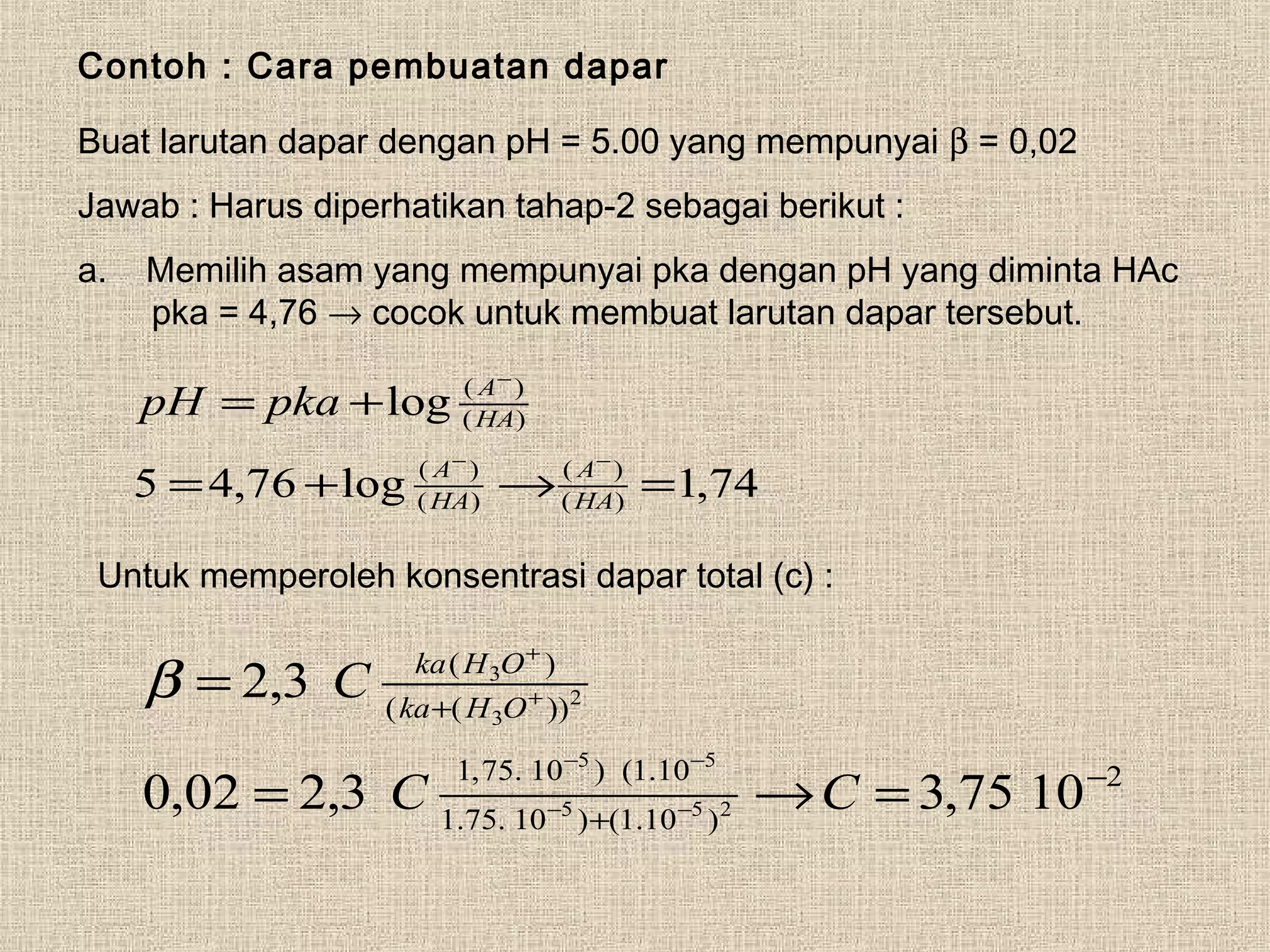 Dapar dan larutan 2 | PPT