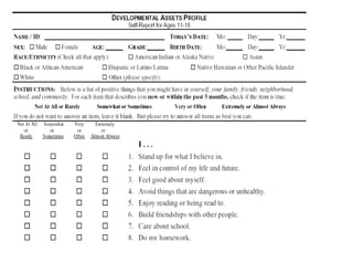 Search Institute's Developmental Assets Profile: What It Is and How to ...