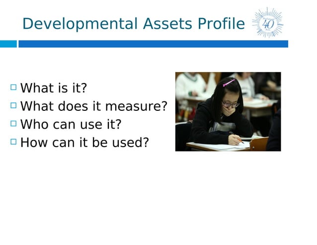 Search Institute's Developmental Assets Profile: What It Is and How to ...