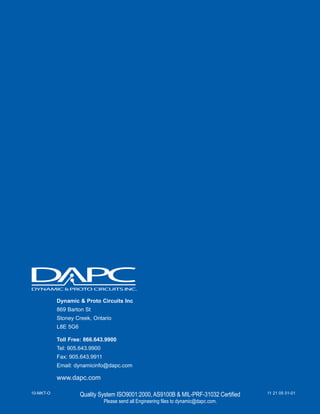 DAPC Capabilities Brochure | PDF
