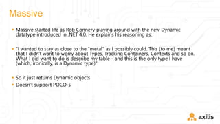 Micro ORM vs Entity Framework | PPTX | Databases | Computer Software and Applications