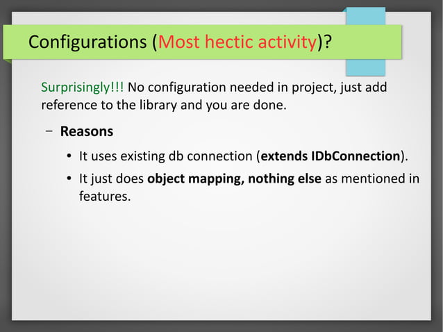 Object Relational Mapping With Dapper Micro Orm Ppt