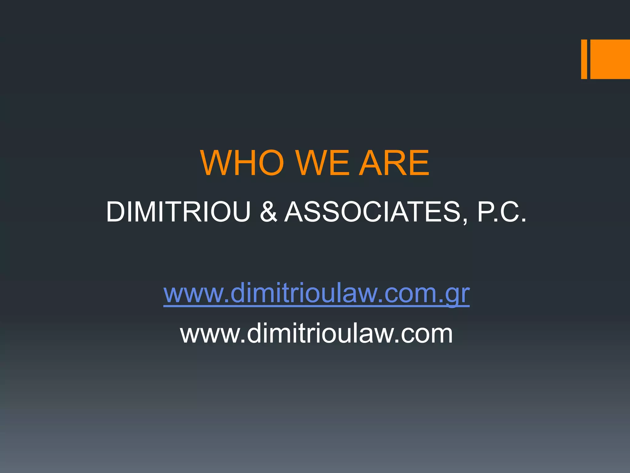 Dimitriou & Associates incorporation us | PPTX