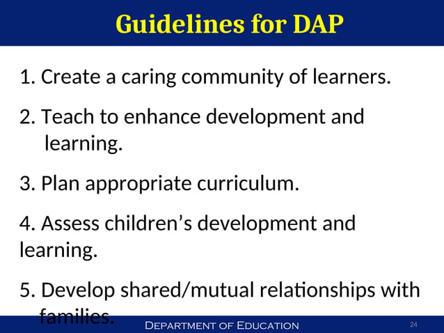 DEVELOPMENTALLY APPROPRIATE PRACTICES WITH YOUNG CHILDRENppt | PPT