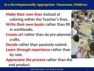 DEVELOPMENTALLY APPROPRIATE PRACTICES WITH YOUNG CHILDRENppt | PPT