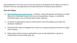 DApps_ Security Issues, Hacks, and Preventive Measures.pptx