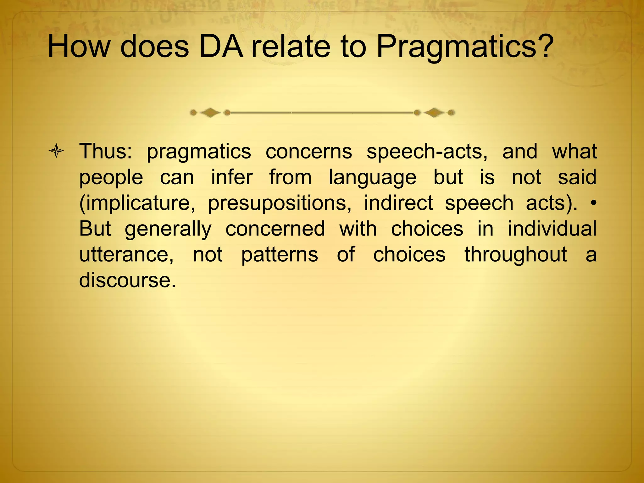 Discourse Analysis ppt | PPTX | Education
