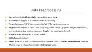 Machine Learning Project - Default credit card clients | PDF
