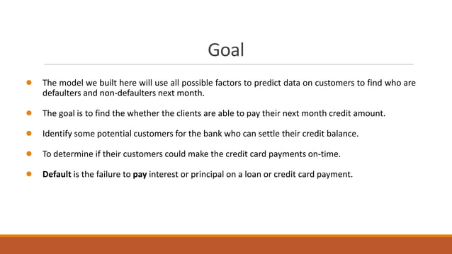 Machine Learning Project - Default credit card clients | PDF | Credit Cards | Personal Debt
