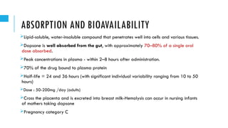 Dapsone drug , presentation ,dermatology | PPTX
