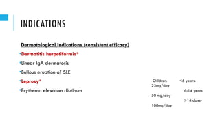 Dapsone drug , presentation ,dermatology | PPTX